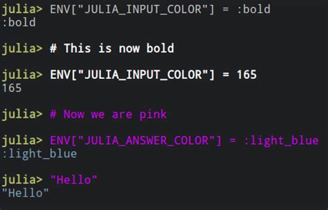 Upgrades To The REPL In Julia 0 6
