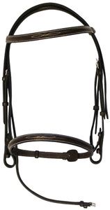 Rodrigo Pessoa Fancy Wide Show Bridle Wraised Laced Reins The
