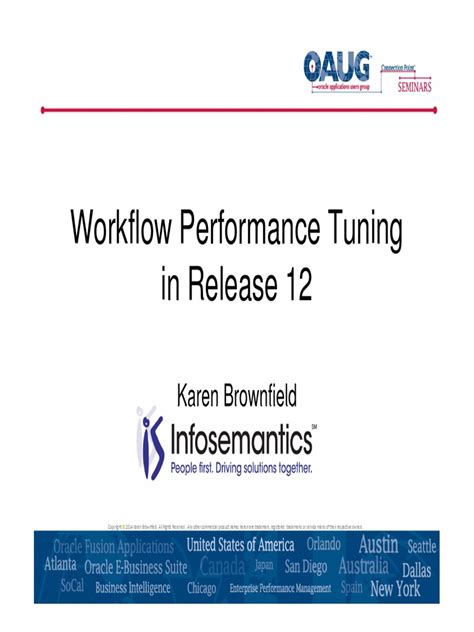 Workflow Performance Tuning In Release 121 Pdf Trademark Parameter Computer Programming