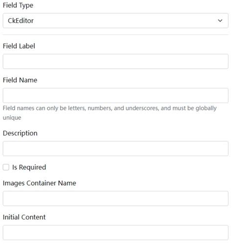 Dynamic Forms Ckeditor Learn