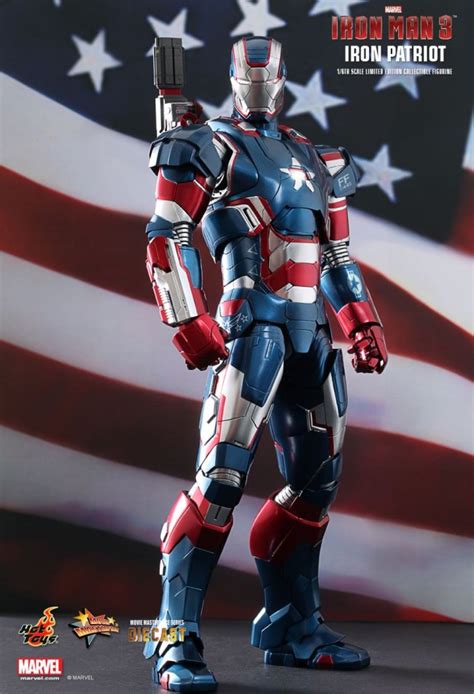 Iron Patriot Aus Dem Film Iron Man 3 Von Hot Toys Mms195d01 Diecast
