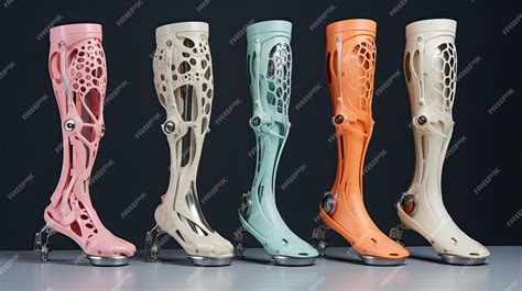 Premium Ai Image 3d Printed Personalized Limb Prosthetics Solid Color