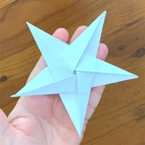 How To Make Origami Pointed Star How To Make A 5 Pointed Origami Star
