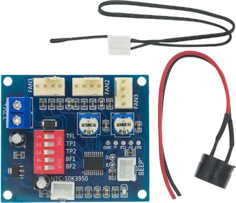 V A PWM Fan Temperature Control Speed Controller Board With Alarm