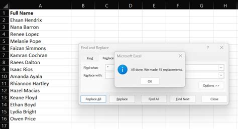 How To Remove Middle Initial From Full Name In Excel