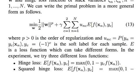 Svm Modified Objective Function Formulation Midcp Cvx Forum A