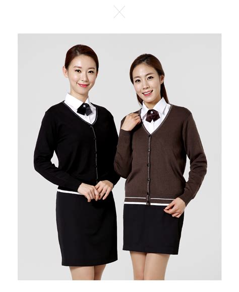 [포미나가운] 갈색 스티치가디건