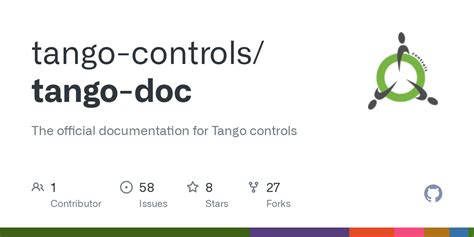 Github Tango Controlstango Doc The Official Documentation For Tango Controls