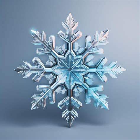 Premium Ai Image An Intricate Snowflake Hyperrealistic