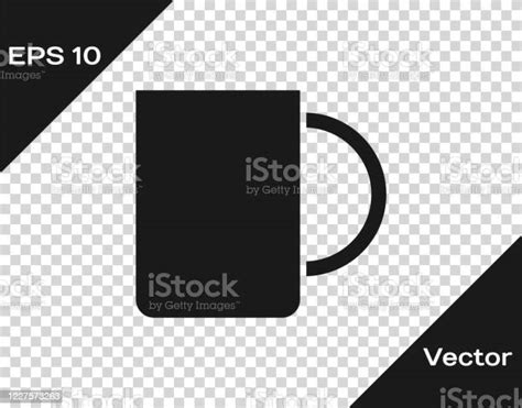 투명 한 배경에 격리 된 블랙 커피 컵 아이콘입니다 차 컵 뜨거운 음료 커피 벡터 일러스트레이션 검은색에 대한 스톡 벡터 아트 및 기타 이미지 Istock