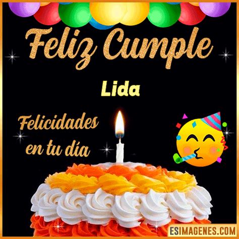 Feliz Cumplea Os Lida Tarjetas Y Gif