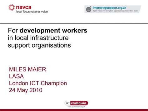 Ict For Development Workers Ppt