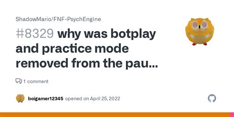 Why Was Botplay And Practice Mode Removed From The Pause Menu After The
