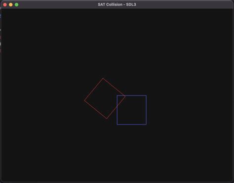 SAT Collision Detection In SDL D Oriented Box Collisions