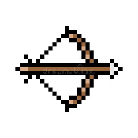 Pixel Bow With Arrow Icon Stock Vector Illustration Of Arsenal 231172218