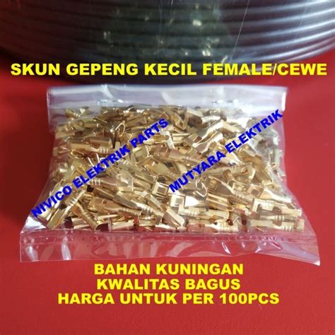 Skun Small Female Skun Socket Small Female Skun Small Socket Cable Contents 100 Pcs Shopee