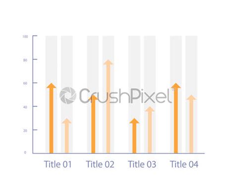 Grouped Column Infographic Chart With Arrows Design Template Stock Vector 6268040 Crushpixel