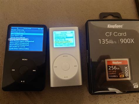 IPod Mini Flash Storage Rockbox Guide Sketchy Red CF Adapter R Rockbox