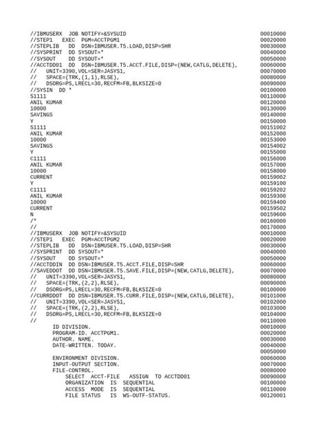 Cobol Programm Pdf Computing Software