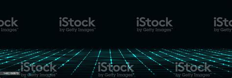 기술 관점 그리드 디지털 공간 와이어프레임 풍경 검은 색 배경에 파란색 메쉬 K Pop에 대한 스톡 벡터 아트 및 기타 이미지 K Pop 3차원 형태 개념 Istock