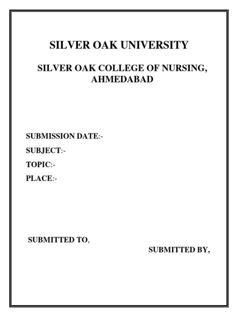 Assignment Front Page Pdf