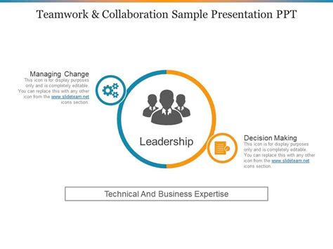 Teamwork And Collaboration Sample Presentation Ppt Powerpoint Presentation Designs Slide Ppt