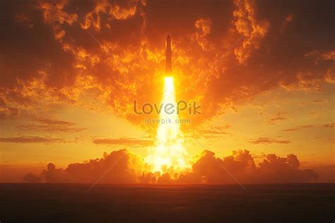 로켓은 하늘을 발사합니다