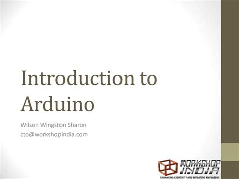 Arduino For Beginners Introduction To Arduino Presentation Codewithgauri Pptx