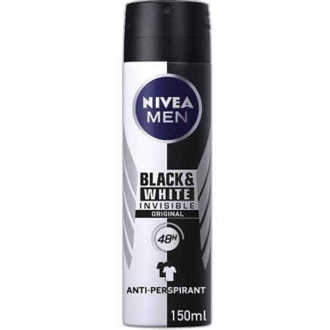 Nivea Men Deodorant Spray 150ml 6 Pack Invisible Black And White 150ml