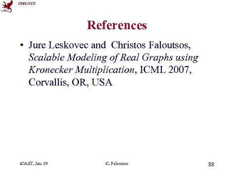 Cmu Scs Graph Mining Christos Faloutsos Cmu I