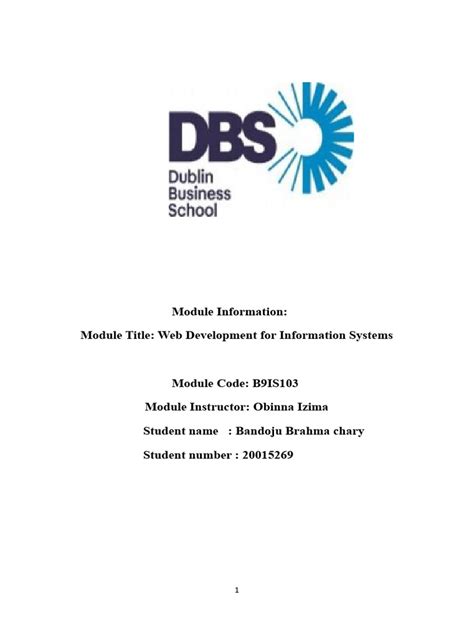 Ca 2 Web Assignment Report Pdf World Wide Web Internet And Web