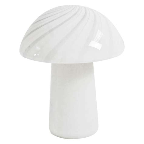 White Murano Glass Mushroom Lamp For Sale At 1stdibs White Mushroom Lamp White Glass Mushroom