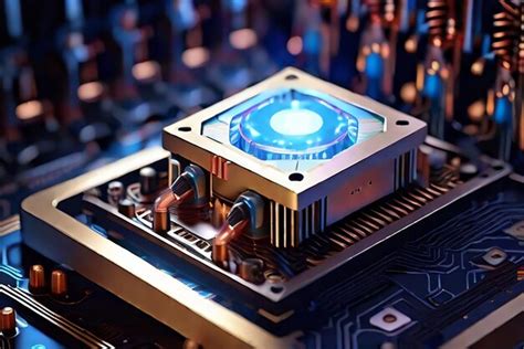 Premium Ai Image Core Of Artificial Intelligence Processor And Magic Light Inside Machine