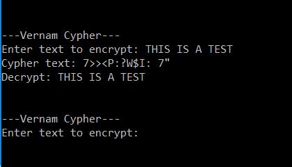 Vernam Cypher In Python Superdecade Games