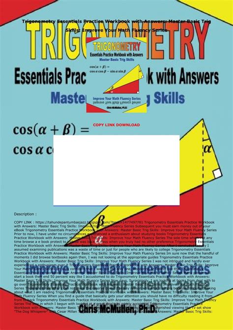 Full Download Pdf Trigonometry Essentials Practice Workbook With Answers Master Basic Trig