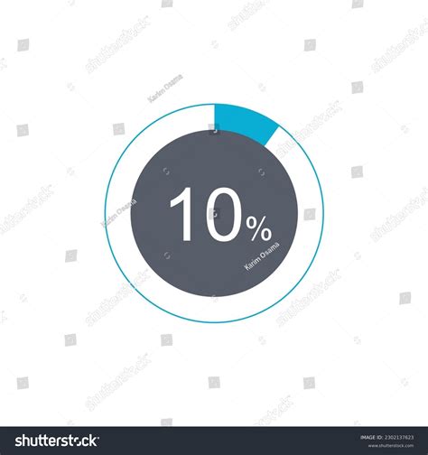 10 Loading 10 Circle Diagrams Infographics Stock Vector Royalty Free