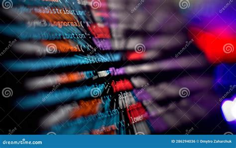 Digital Technology Industry Concept Development Of Programming And Coding Technologies Stock