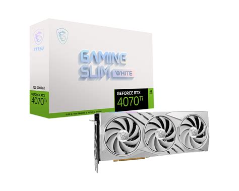 Msi Geforce Rtx 4070 Ti Gaming Slim White 12g