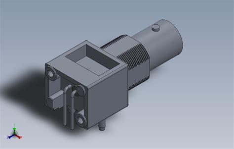 Bnc连接器 Solidworks 2017 模型图纸免费下载 懒石网