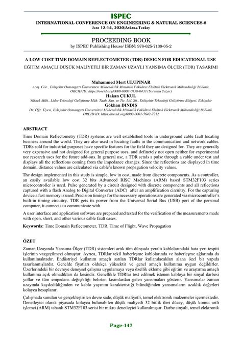 Pdf A Low Cost Time Domain Reflectometer Tdr Design For Educational Use