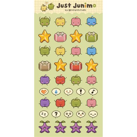 Just Junimo Sticker Sheet Mimpish Studio