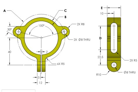 solved build the following part in solidworks unit system