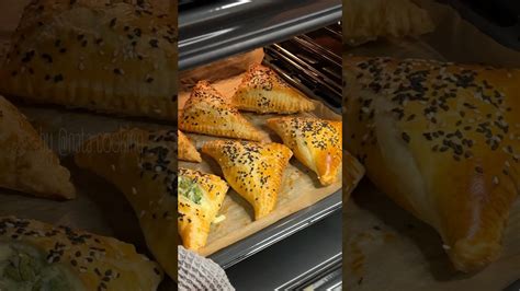 Слойки з сиром та шпинатом 🔥 слойка рецепт Food Cooking смачно