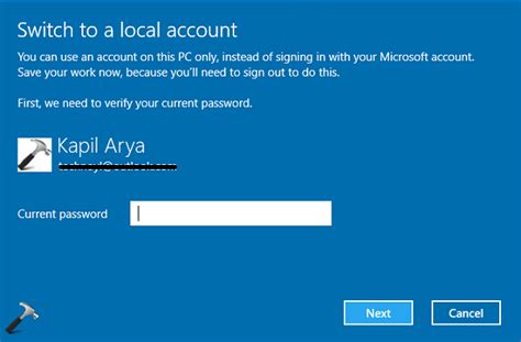 How To Switch To Microsoft Account From Local Account And Revert Back