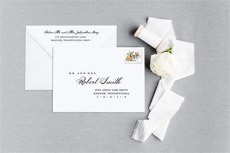 Wedding Invitation Envelope Format
