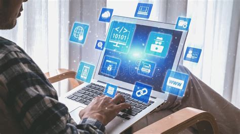 Programmer Coding With Digital Interface And Language Overlays Spire