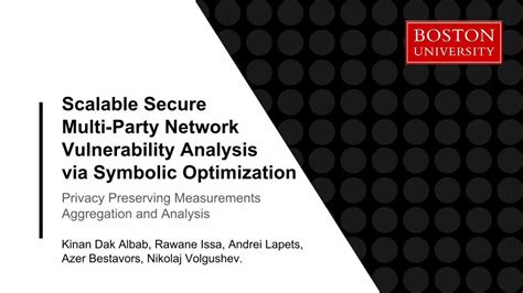 Pdf Scalable Secure Multi Party Network Vulnerability Analysis Cs Babman