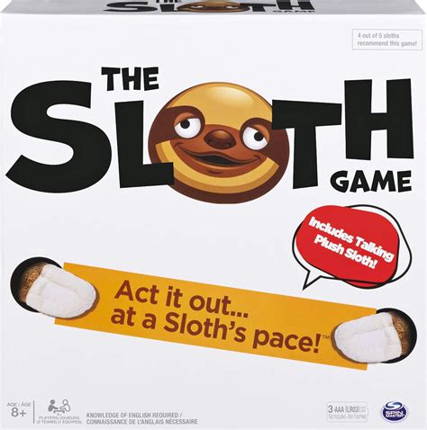 Spin Master Games The Sloth Game Team Charades And Task