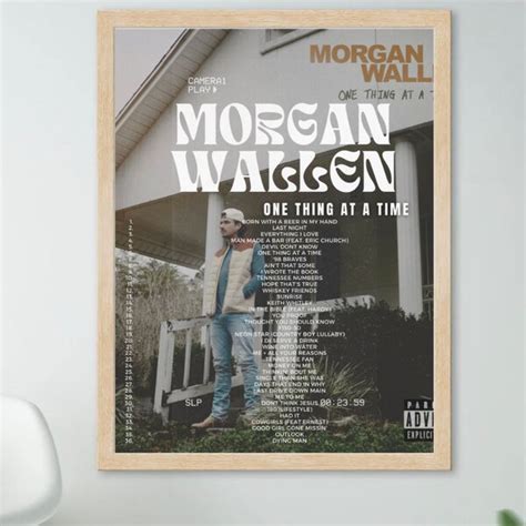 Morgan Wallen Lyrics Dorm Poster Etsy
