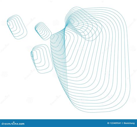 Shape Of Rounded Rectangle Abstract Geometric Background Pattern Web Decoration Template